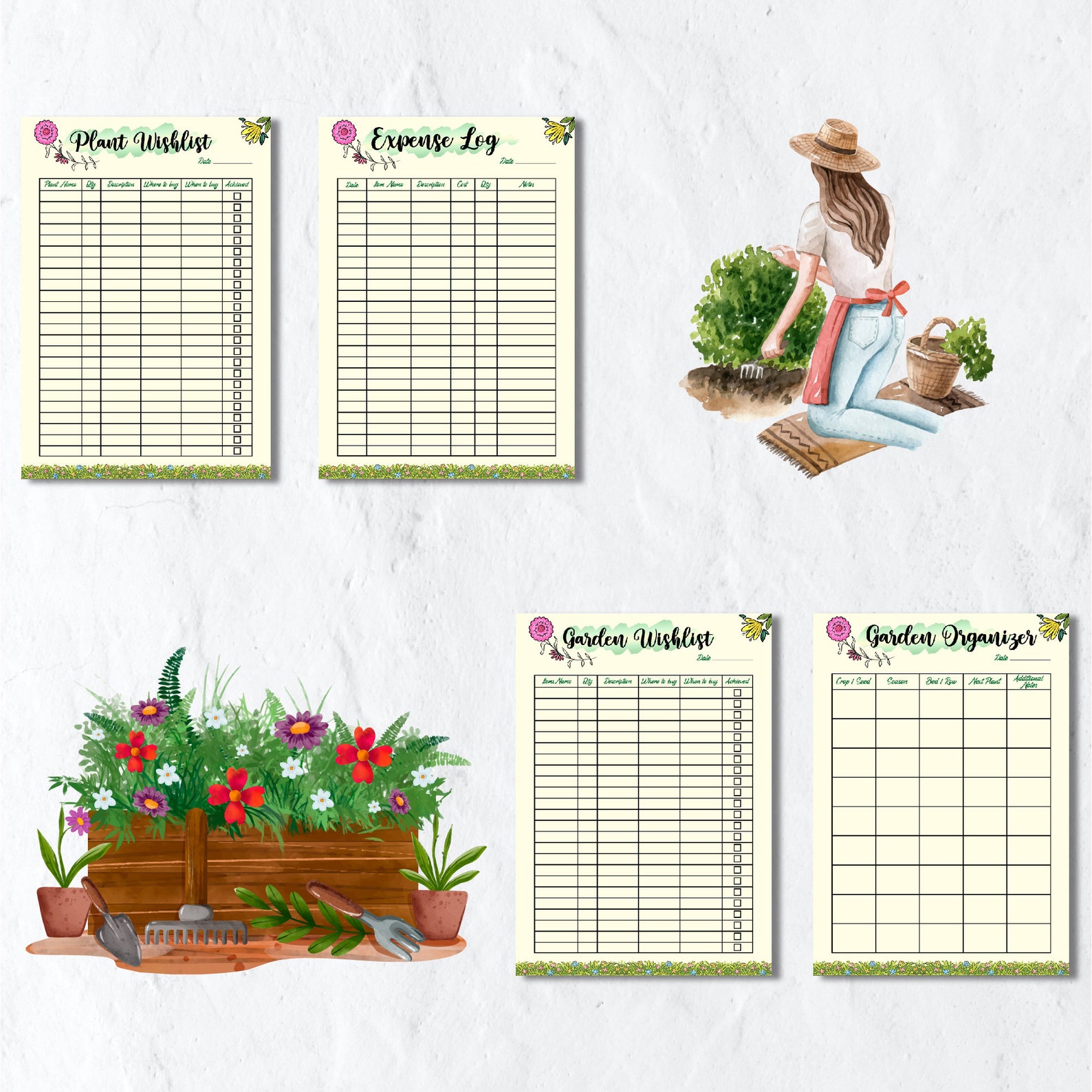 Gardening Planner Printable Garden Planner Plant Planner Garden Journal ...