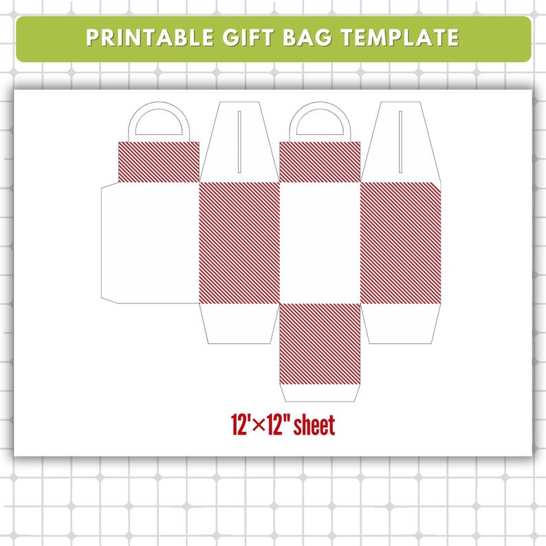 Gift Bag Canva Template: DIY Paper Bag Design (digital Download) - Etsy