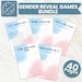 40 Gender Reveal Games Bundle Printable Gender Reveal Party Games Pink Blue Gender Reveal Gender ...