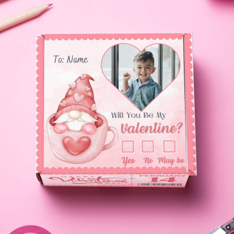 Valentine's Day Gift Box Canva Template | Editable Love Box (digital ...