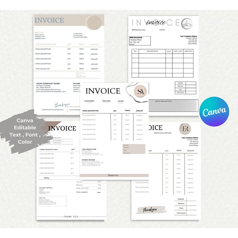Invoice Template Business Invoice Modern and Professional Invoice ...