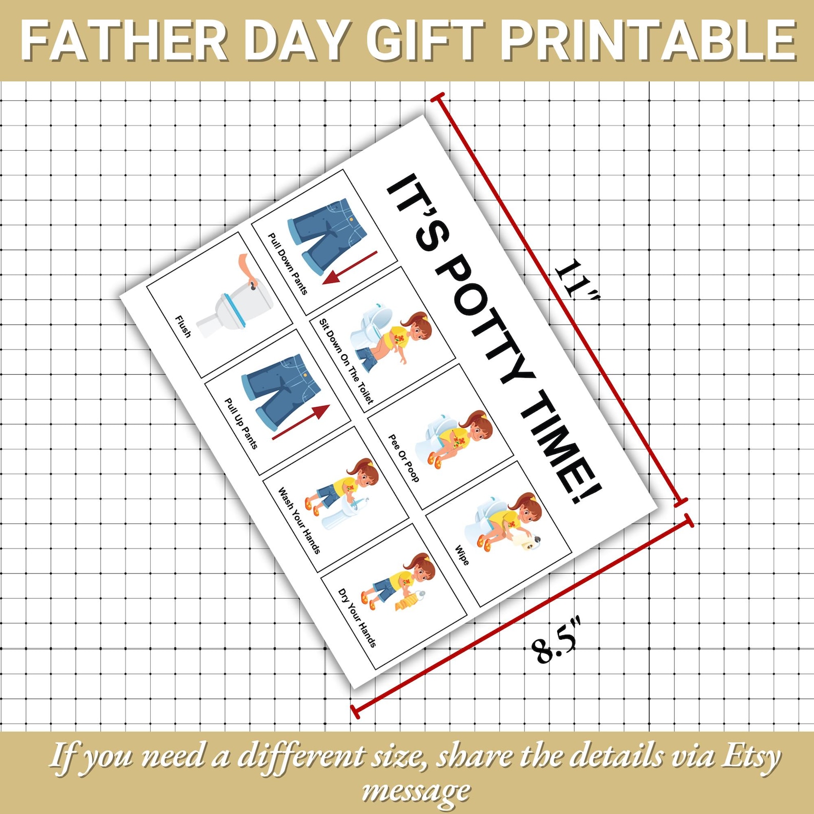 Potty Training Visual Board: Communication Cards (JPG) - Etsy