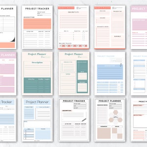 Project Planner Printable | Productivity Planner | Task Tracker ...