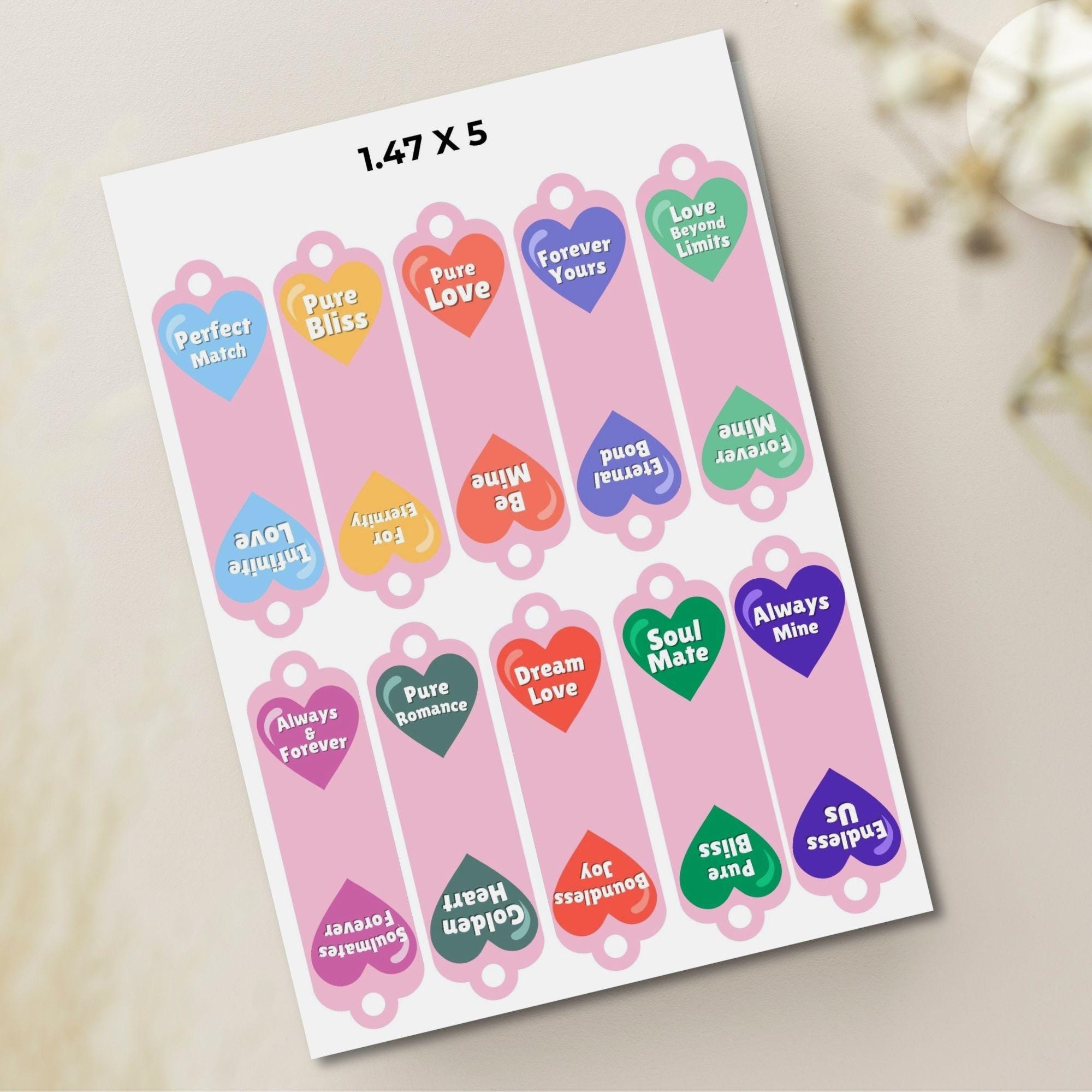 Valentine's Day Lollipop Tags: DIY Canva Template (digital Download) - Etsy