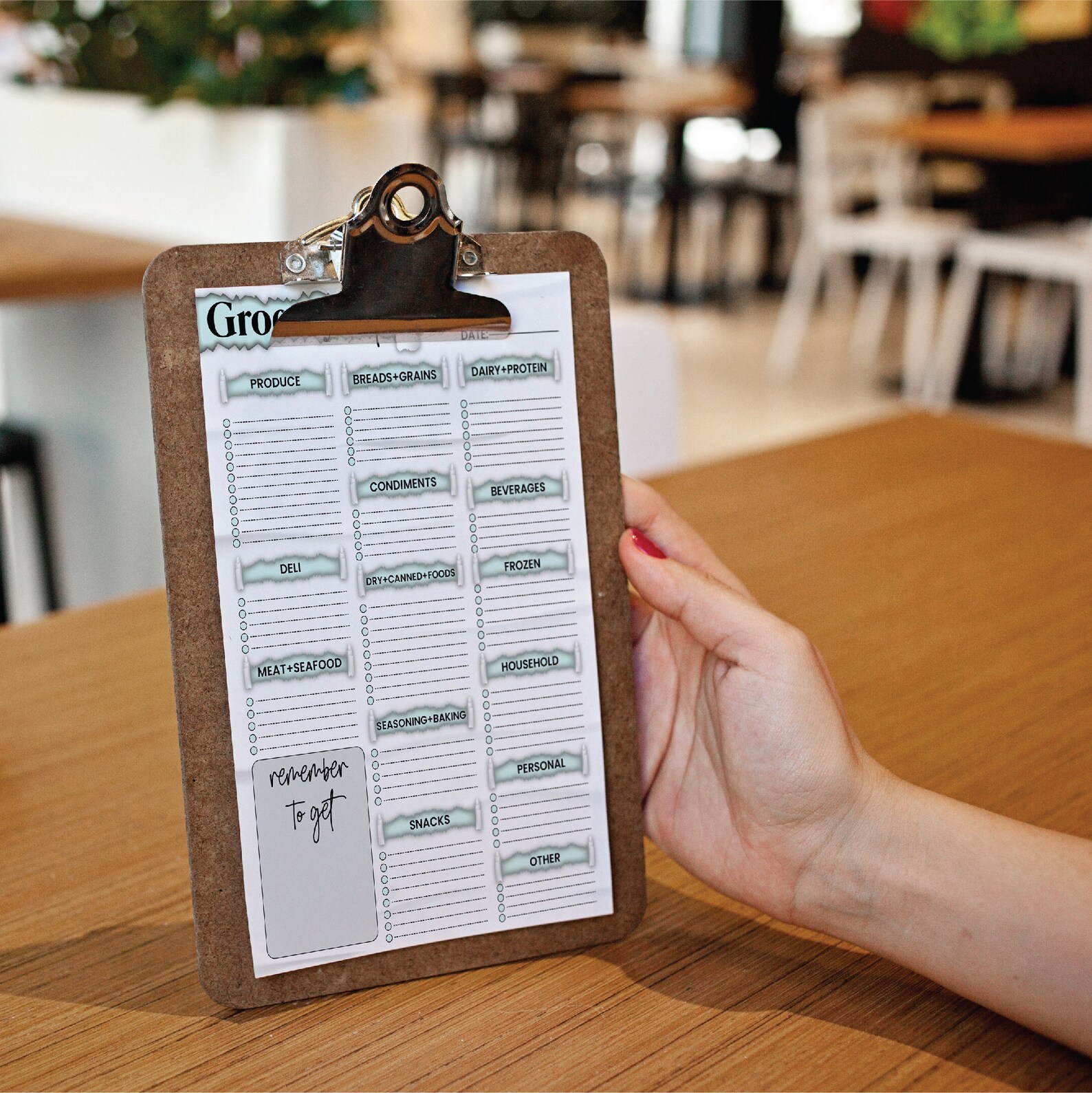 Grocery List Printable Food Shopping List Grocery Planner Food Planner ...