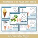 Numbers 1-10 Play Doh Mats: Fine Motor Skills Activity (printable PDF ...