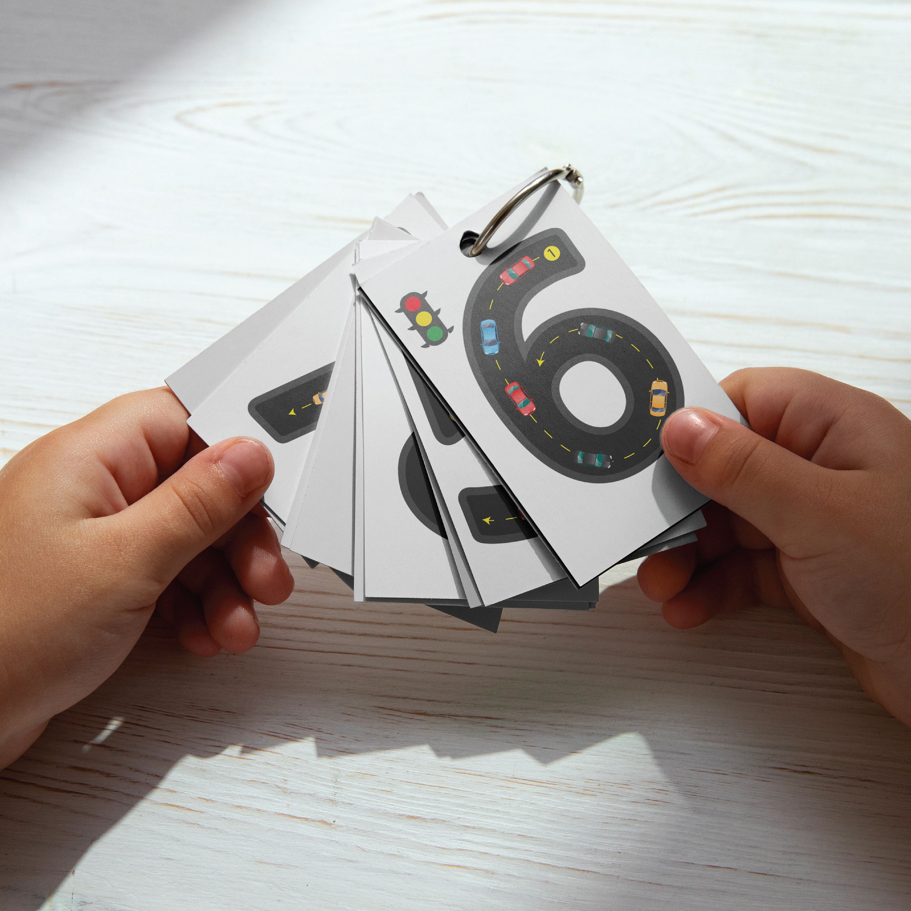 Printable Number Tracing Flashcards Preschool Counting Flashcards Lines ...