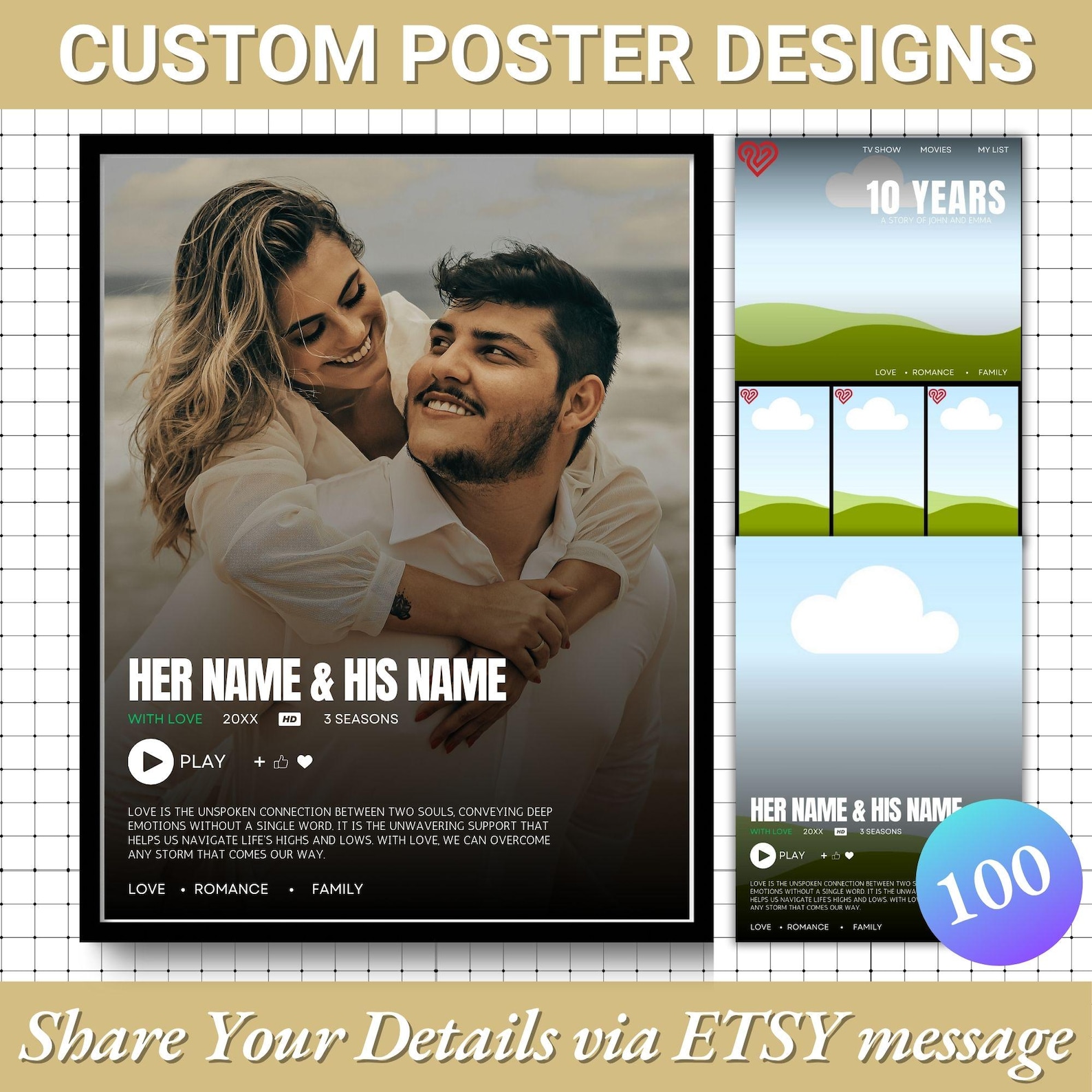 Custom Poster Template - Etsy