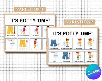 Visual Bathroom Potty Training Toilet for Girls Autism, Boardmaker AAC ...