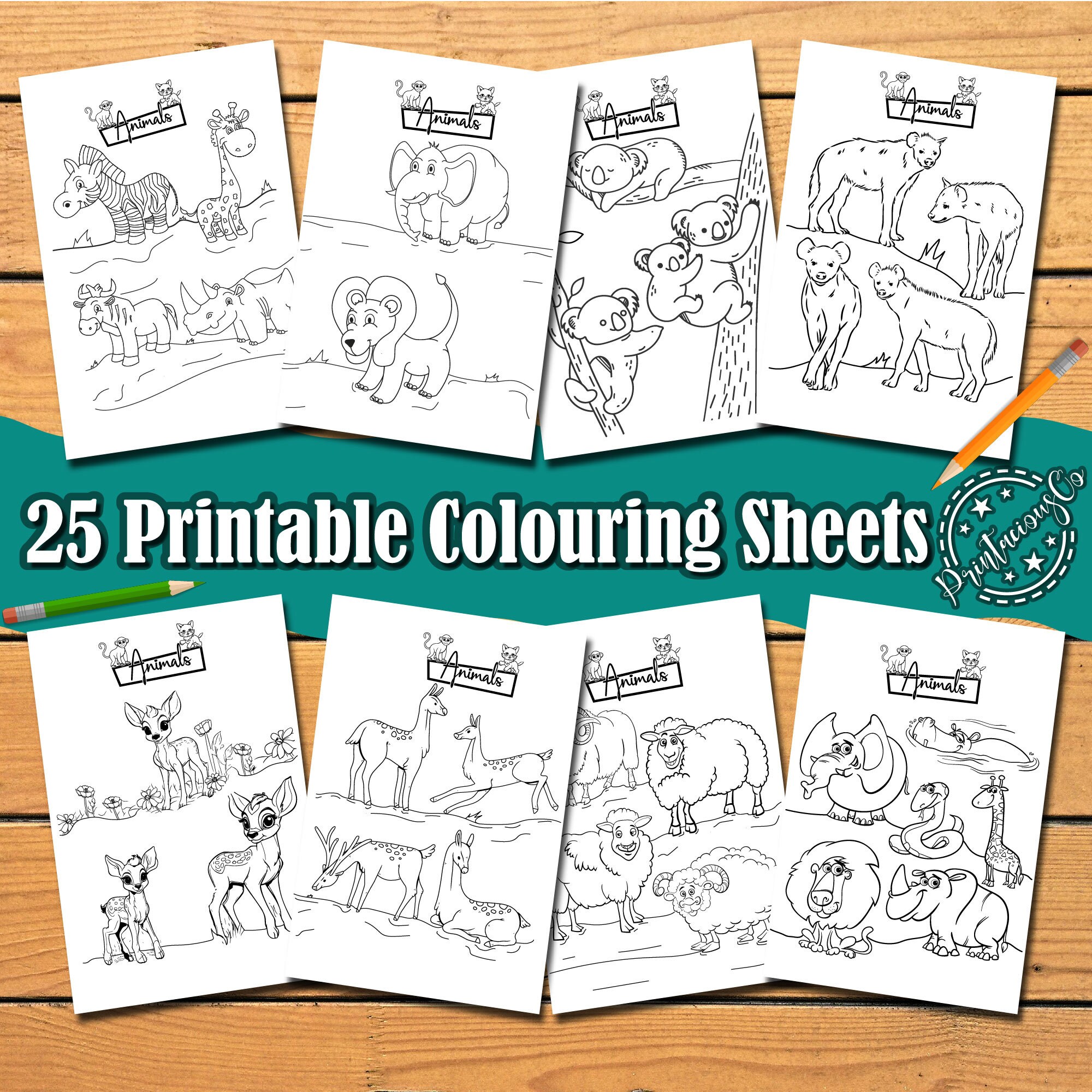 25 Printable Coloring Sheets for Kids Preschoolers Toddlers Coloring ...