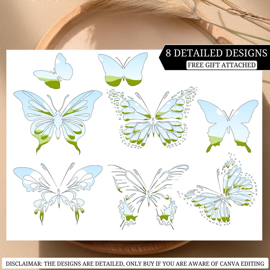 08 Editable Insect Canva Frame Templates Create Your Own Sublimation ...