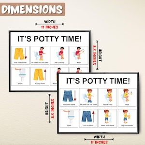 Potty Training Visual Board: Communication Cards (JPG) - Etsy
