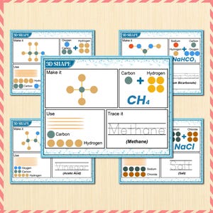 Toothpicks 3D Shapes Activity: Printable Learning Worksheet (PDF) - Etsy