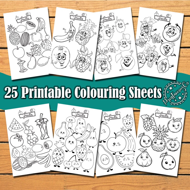 25 Printable Coloring Sheets for Kids Preschoolers Toddlers Coloring ...