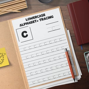 Lowercase Alphabet Tracing Worksheets | Lines Trace Pages Printable ...