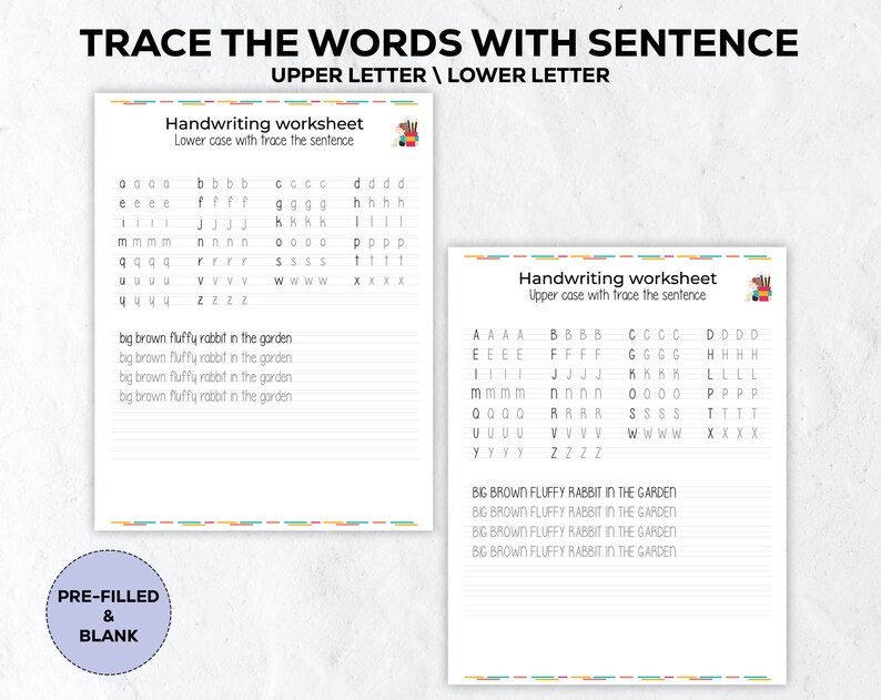 Handwriting Practice Printable Handwriting Worksheets Hand Writing ...