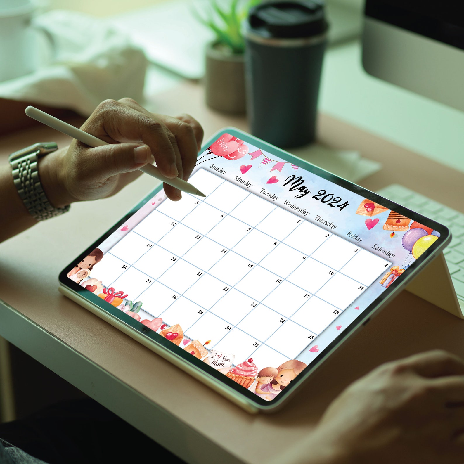 Editable May 2024 Calendar Printable Wall Calendar 2024 Fillable ...