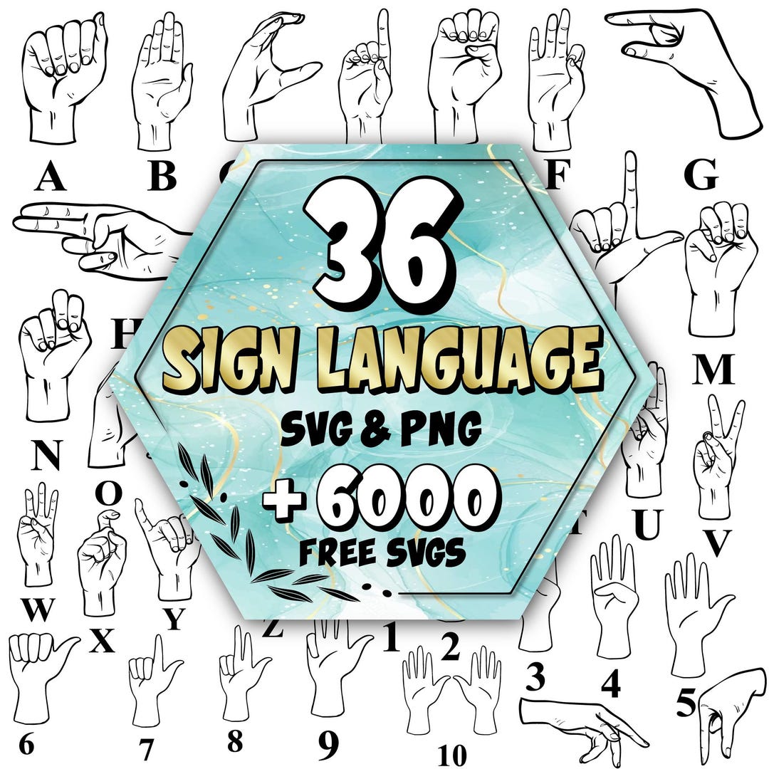 Sign Language Alphabet & Numbers Sign Language Board Educational ...