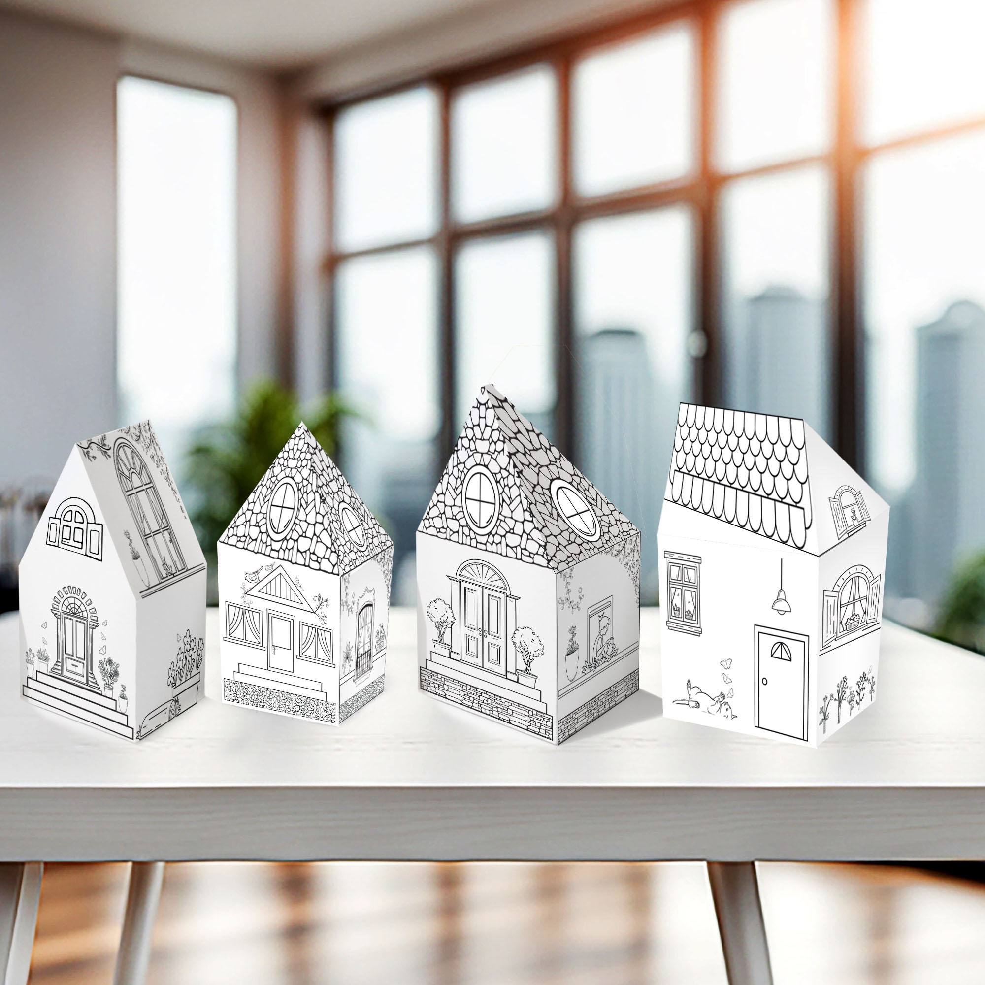 Paper House Printable Bundle Paper Craft Kit Printable Arts and Crafts ...