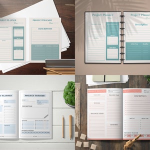 Project Planner Printable | Productivity Planner | Task Tracker ...