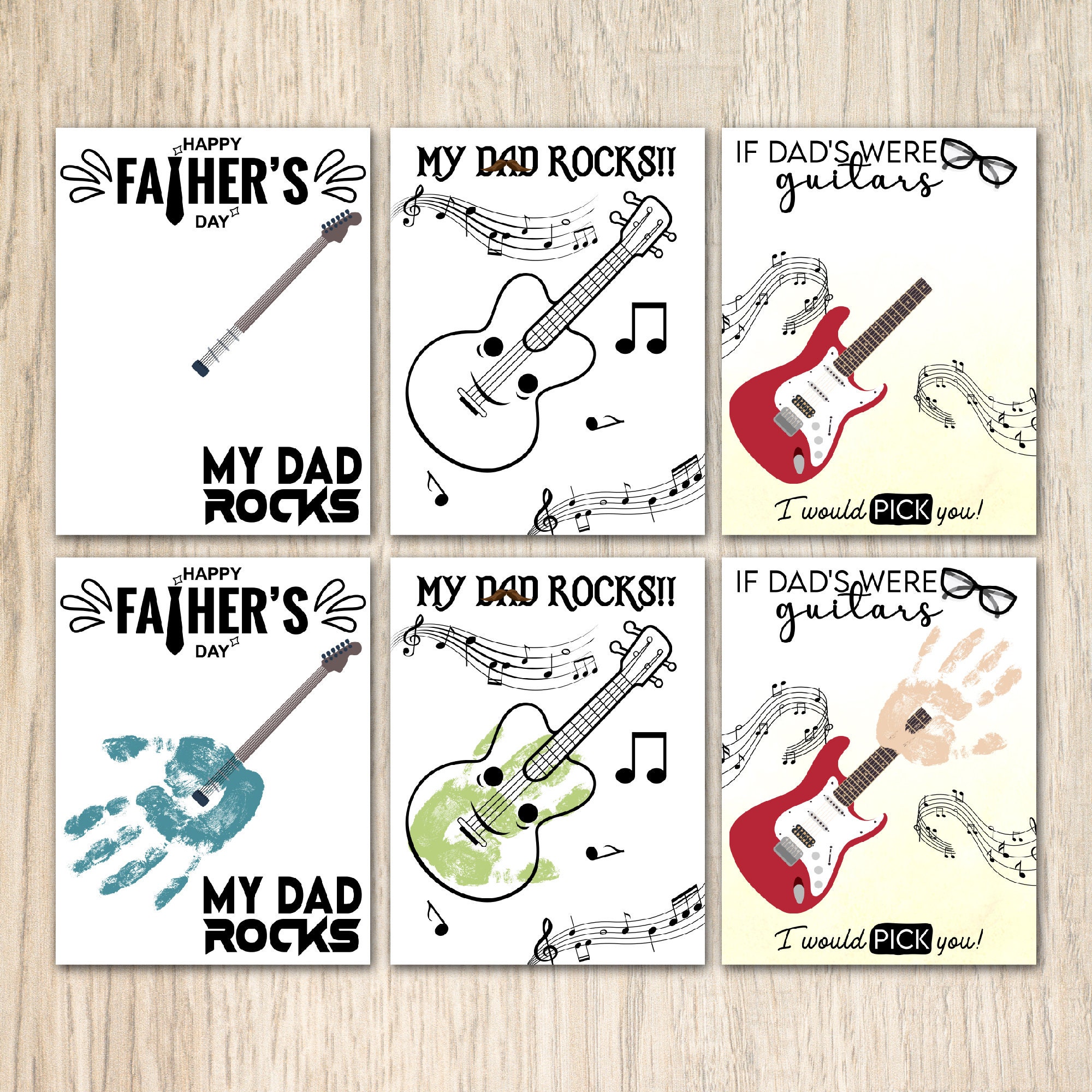 Father's Day Music Printable Father Day Handprint Fathers Day Printable ...