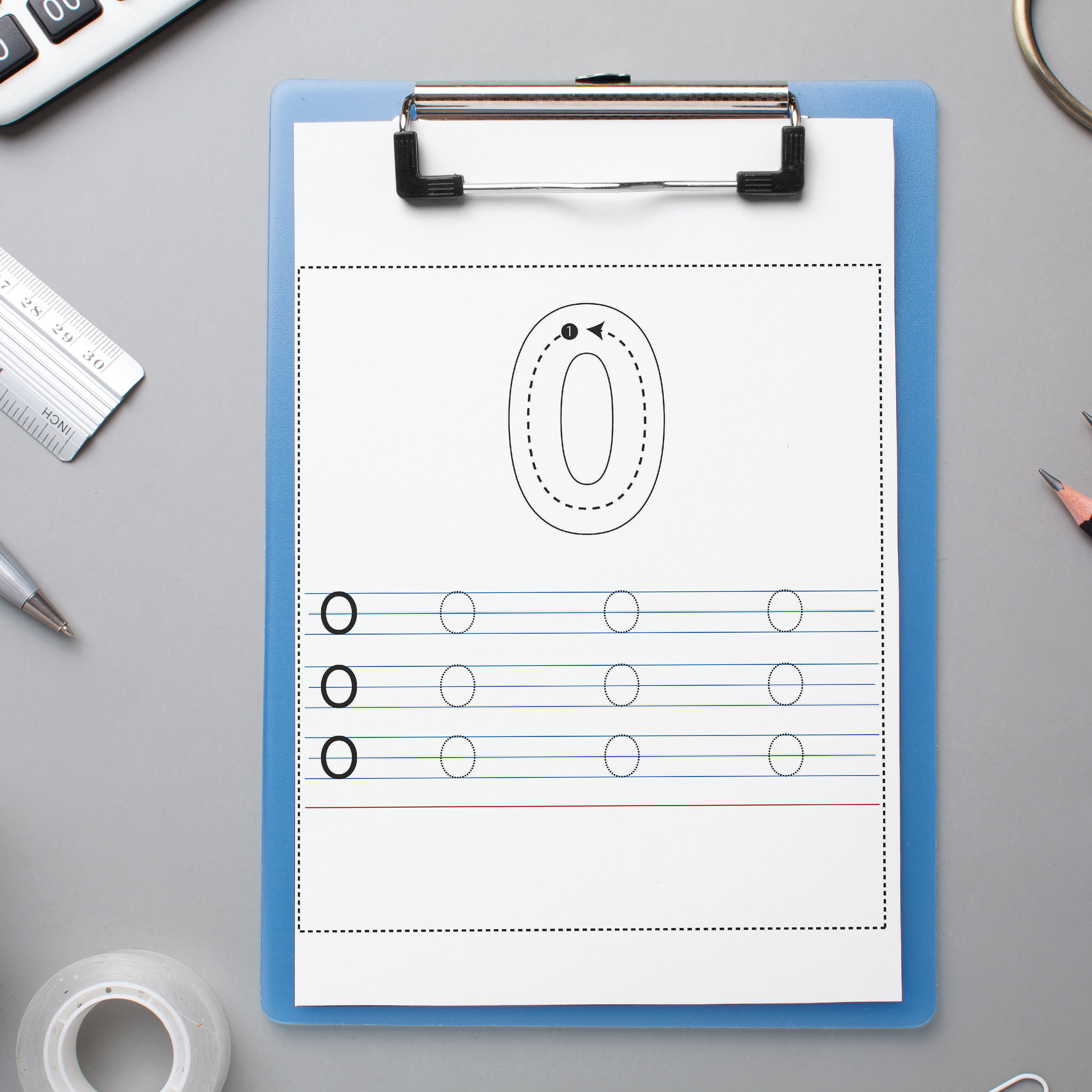 30 Number Tracing Worksheets Traceable Numbers Toddler Workbook ...