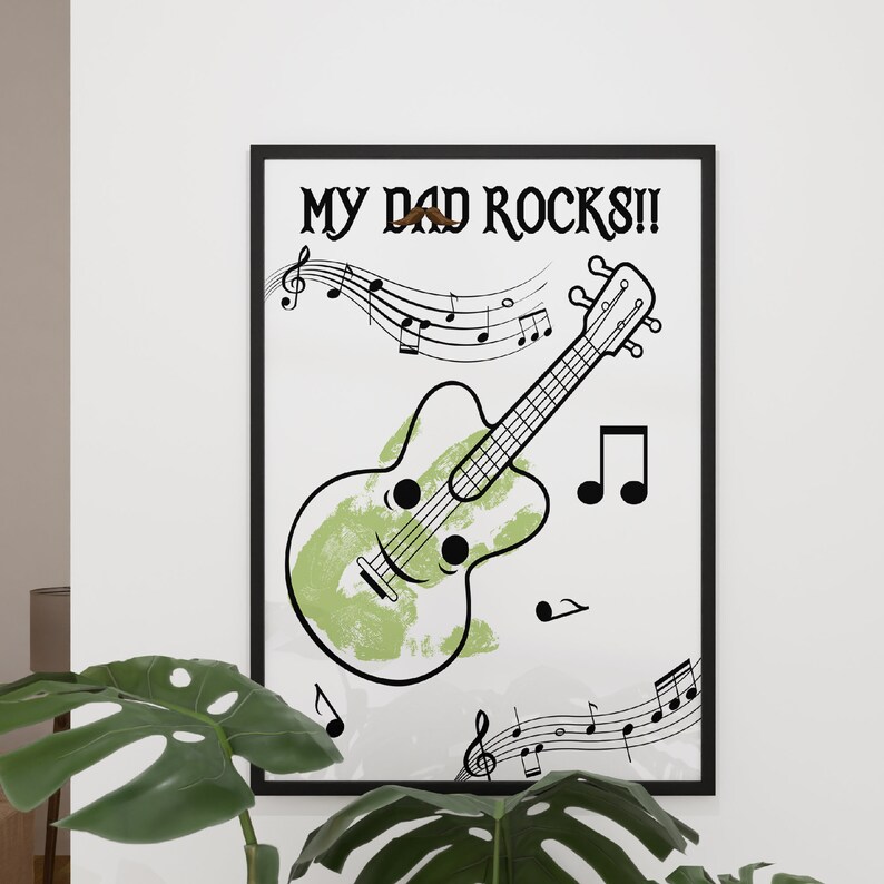 Father's Day Music Printable Father Day Handprint Fathers Day Printable ...