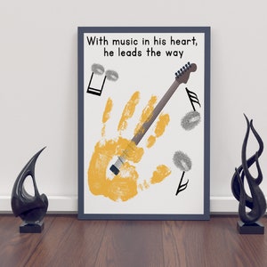 Father's Day Music Printable Father Day Handprint Fathers Day Printable ...