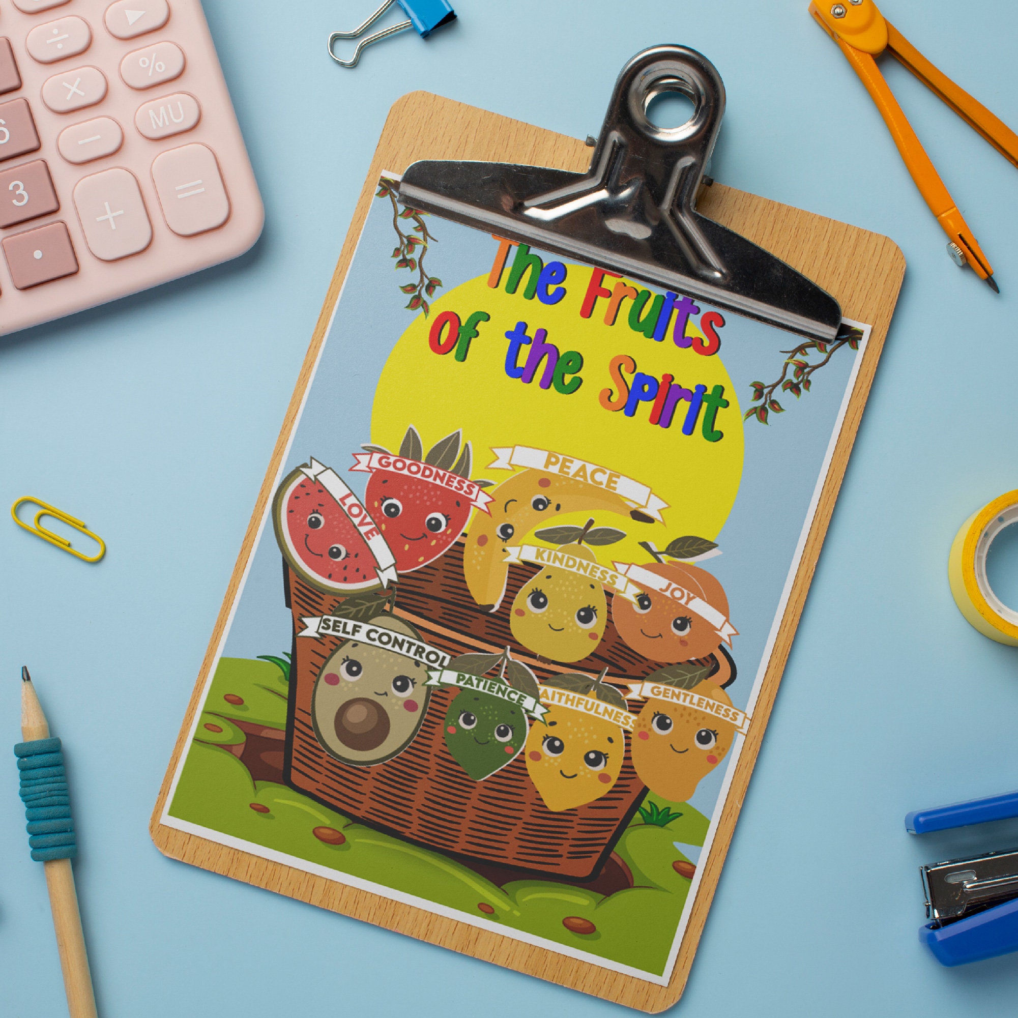 Fruit of the Spirit Bundle Fruit of the Spirit Prints Preschool ...