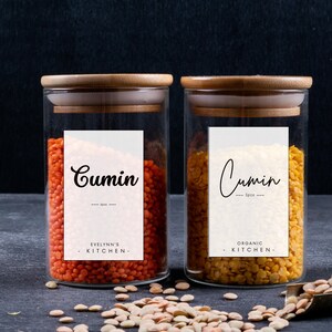 Customizable Pantry Labels | Pantry Labels Organisation | Canva ...