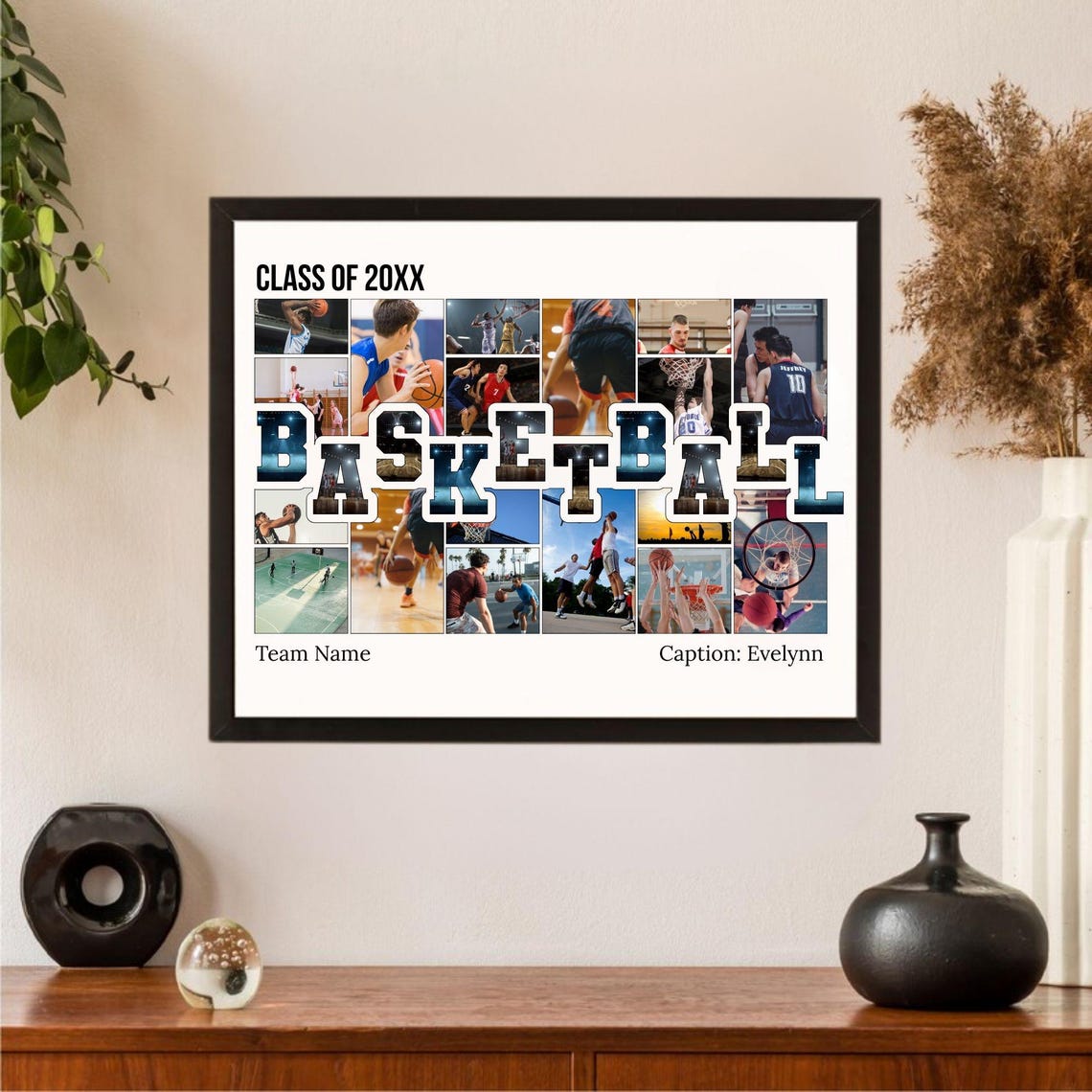 Basketball Photo Collage Canva Template: DIY Sports Storyboard ...
