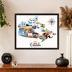 Canada Photo Collage Template: Custom Travel Keepsake (canva Editable ...