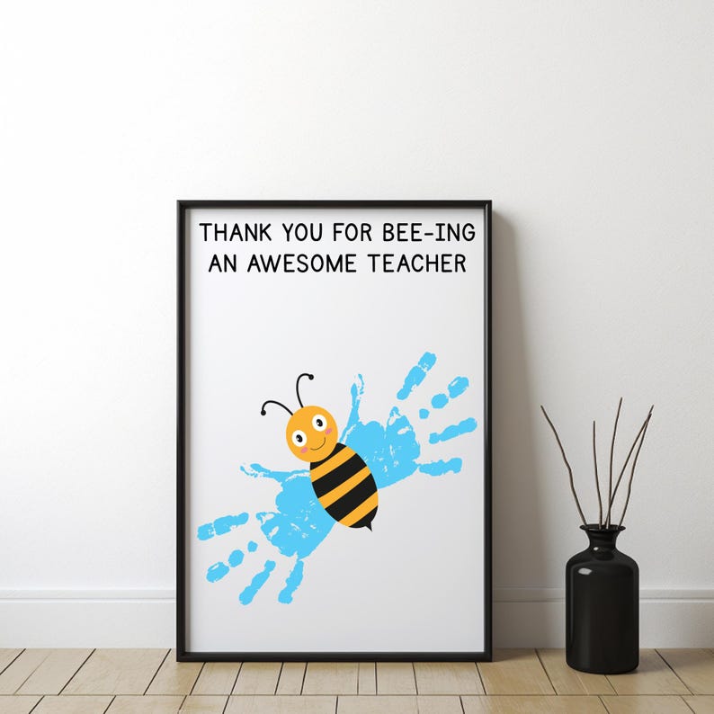 Teacher Appreciation Handprint Gift Gift Handprint Children Printable ...