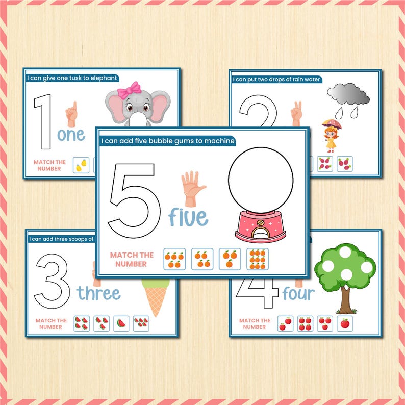 Printables Numbers 1-10 Play Doh Mats Fine Motor Skills Activity Visual ...
