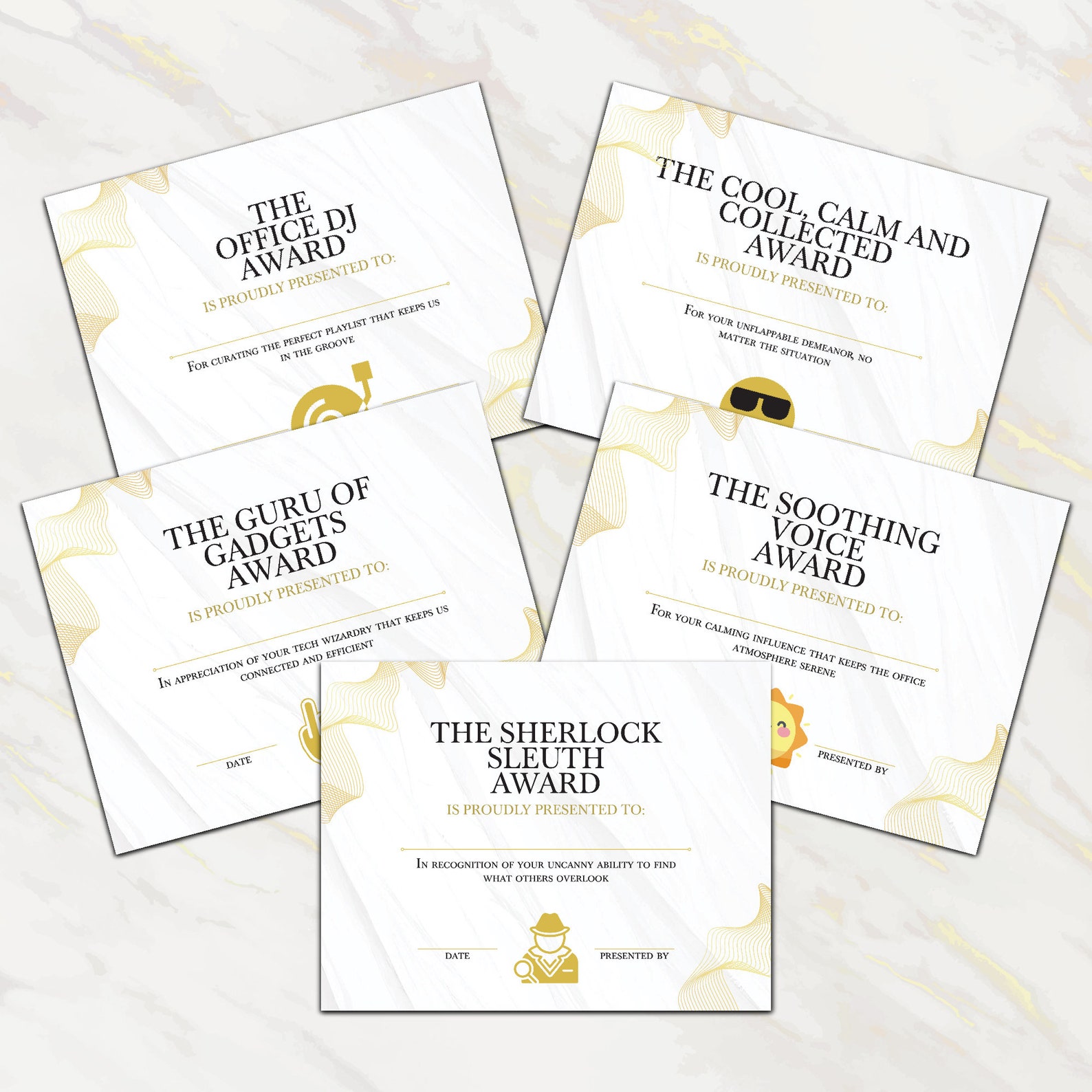 40 Employee Appreciation Award Certificates: Printable Recognition (PDF ...