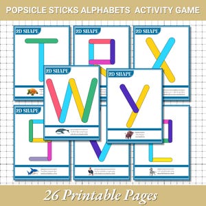 Popsicle Sticks Alphabets Activity Game for Toddlers |montessori ...