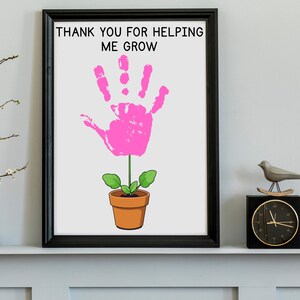 Teacher Appreciation Handprint Gift | Gift Handprint Children ...