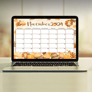 Editable November 2024 Calendar | Printable Wall Calendar 2024 ...