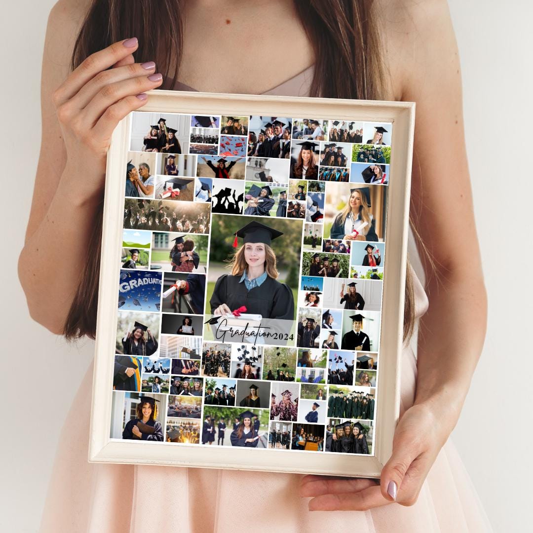 Graduation Photo Collage Template | Class of 2024 | Class Photo ...