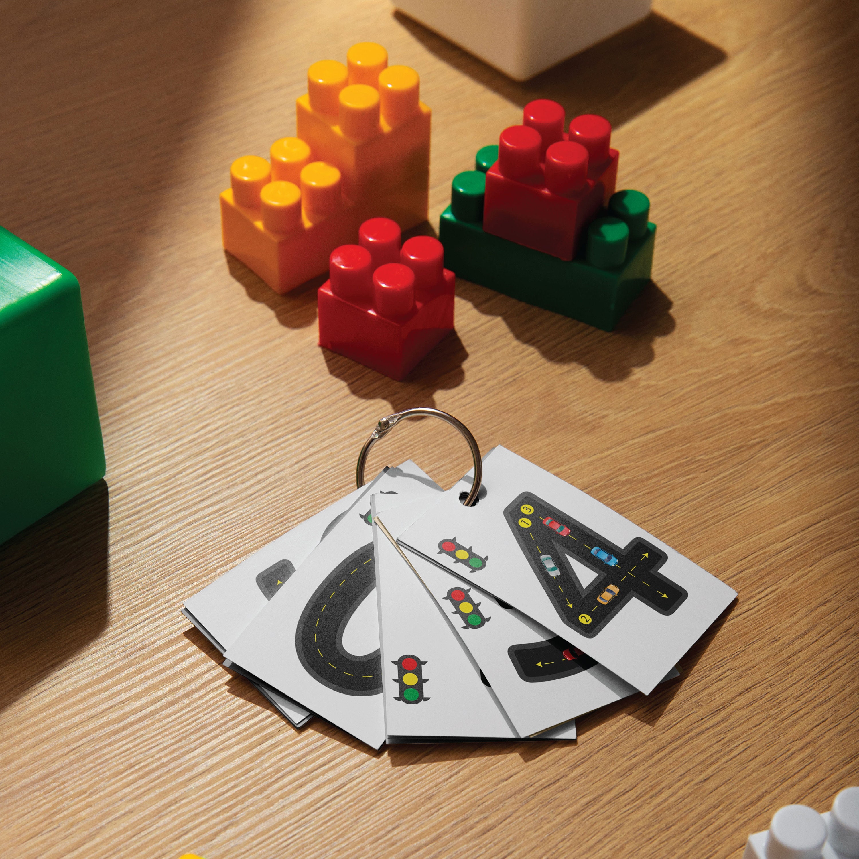 Printable Number Tracing Flashcards Preschool Counting Flashcards Lines ...