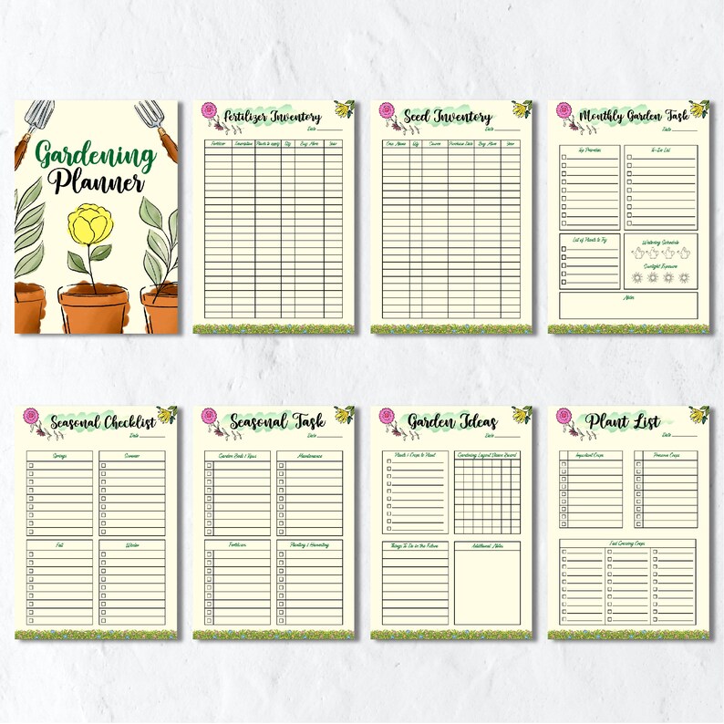 Gardening Planner Printable Garden Planner Plant Planner Garden Journal ...