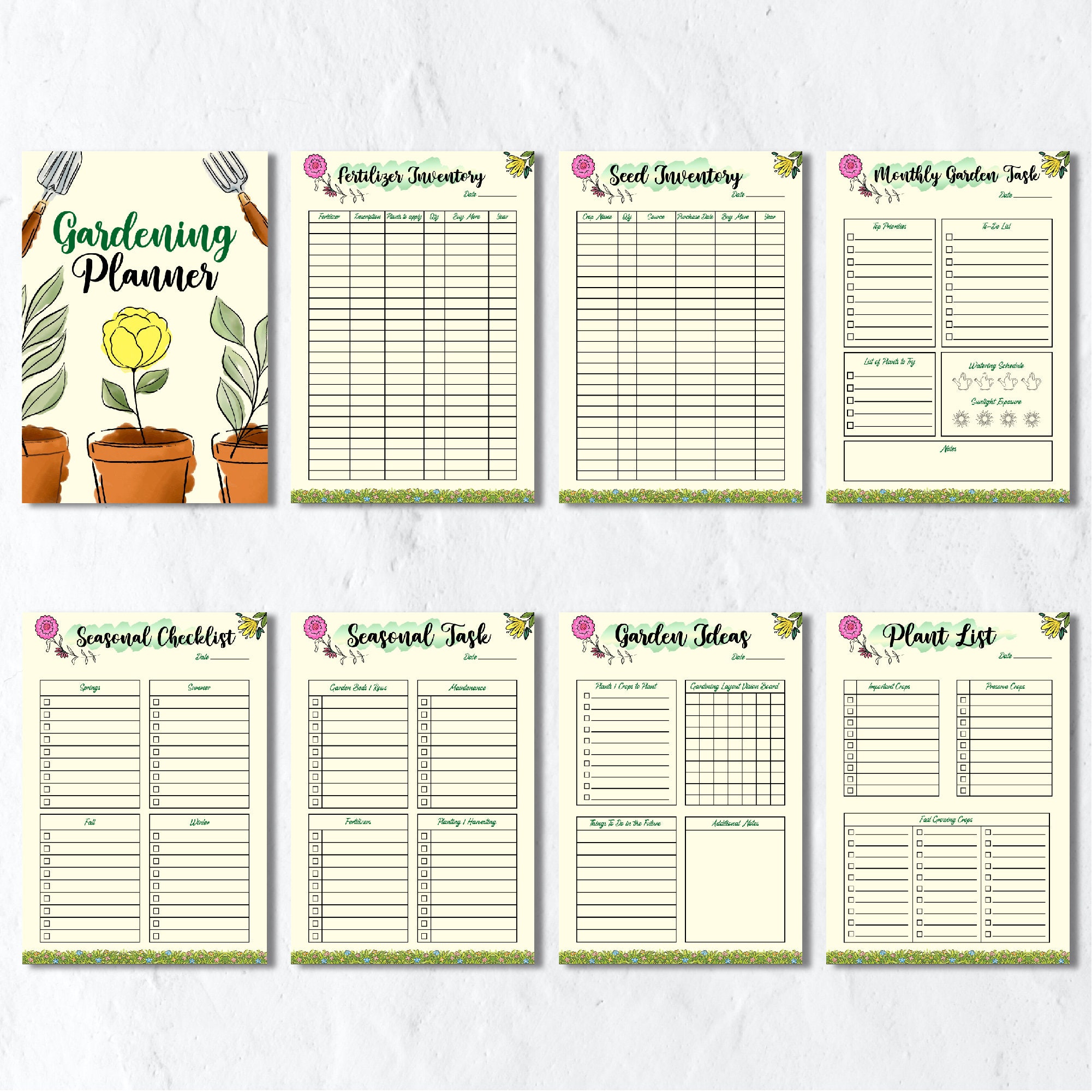 Gardening Planner Printable Garden Planner Plant Planner Garden Journal ...