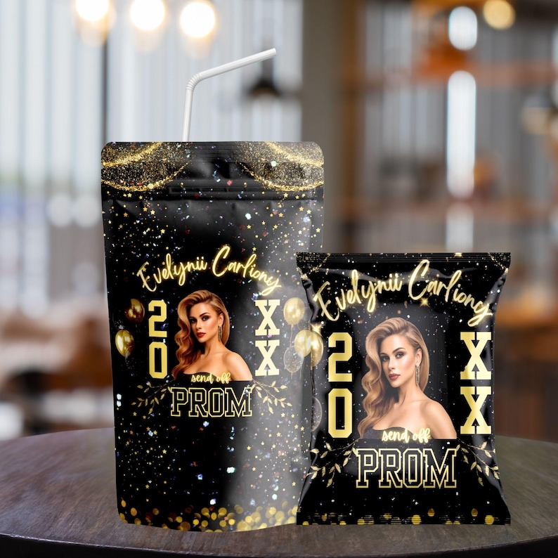 Editable Prom Send off Treat Template: Party Favors Packaging (canva ...