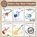 Father's Day Music Handprint Card: DIY Craft Gift (printable) - Etsy