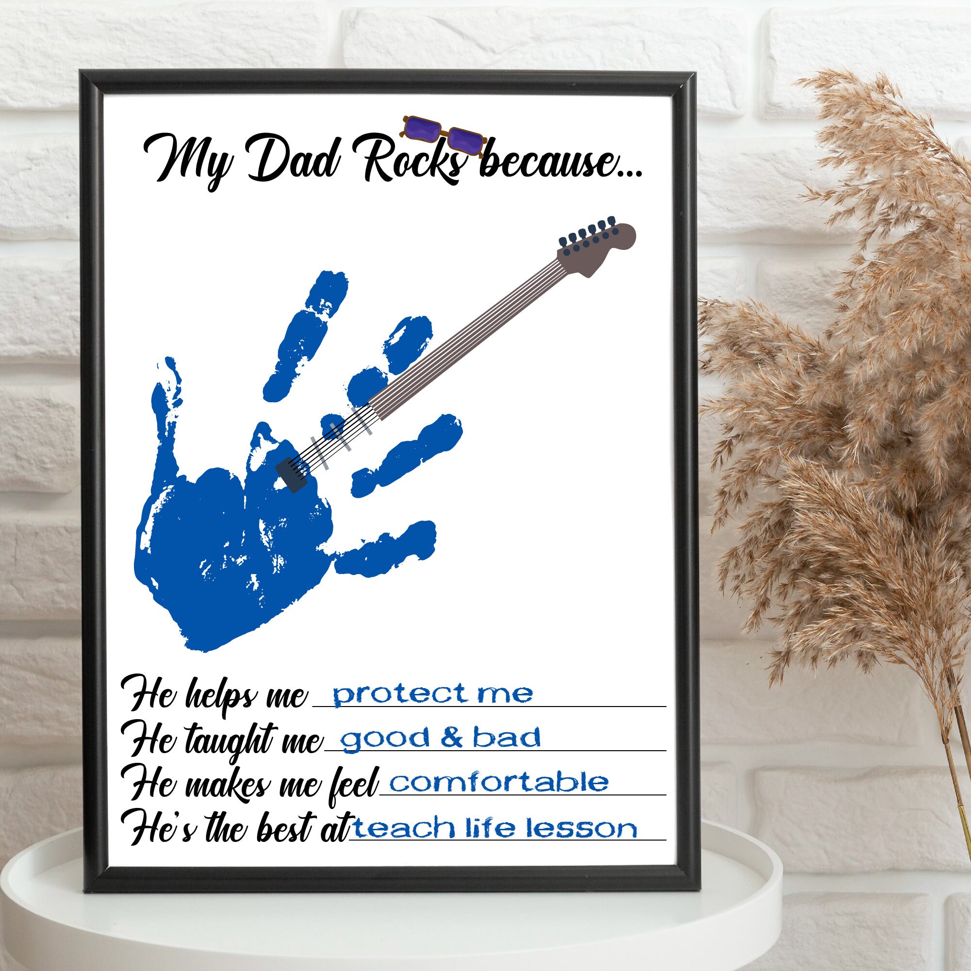 Father's Day Music Printable Father Day Handprint Fathers Day Printable ...