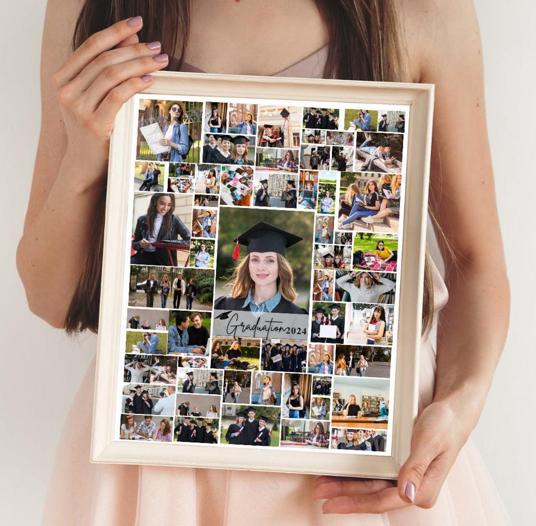 Graduation Photo Collage Template Class of 2024 Class Photo EDITABLE ...