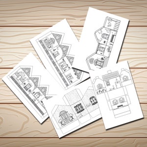 Paper House Printable Bundle | Paper Craft Kit | Printable Arts and ...