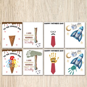 Father's Day Handprint Art: Keepsake Gift (printable) - Etsy