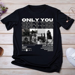 Girlfriend Shirt Canva Template: Custom Valentine Photo Collage ...