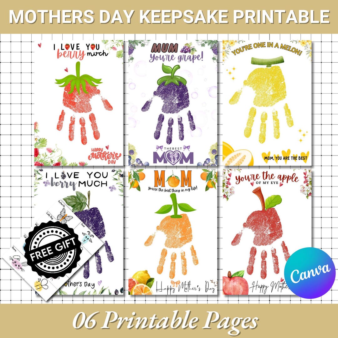 Mothers Day Keepsake Template |printable Canva Template |mother's Day ...